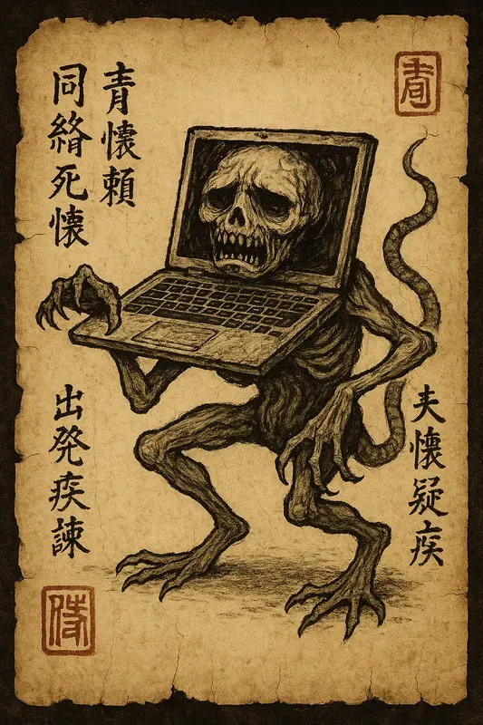 Cursed Yokai Catalog Page Generators ChatGPT Image Prompt | PromptBase