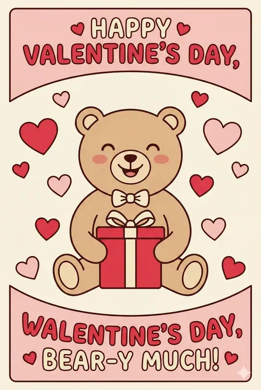 Valentine Card Line Art Gemini Image Prompt | PromptBase