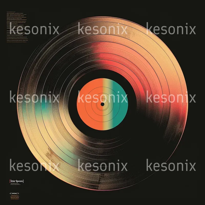 Retro Vinyl Spectrum Record Posters Midjourney Prompt | PromptBase