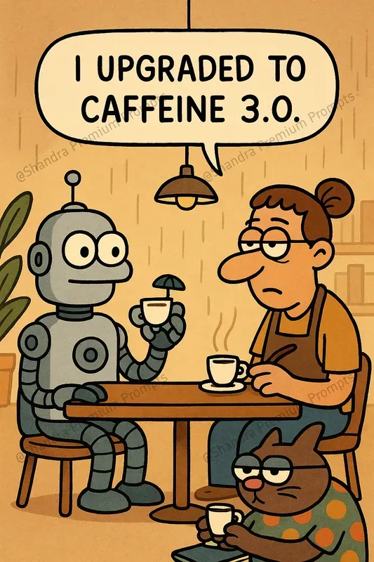 Caricature Cartoon Texts Illustrations ChatGPT Image Prompt | PromptBase