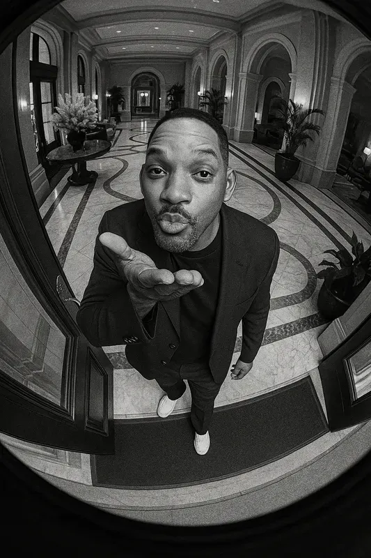 Fisheye Character Scenes ChatGPT Image Prompt | PromptBase