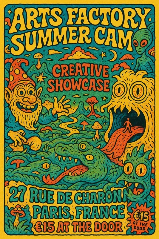 Psychedelic Event Posters For Any Event ChatGPT Image Prompt | PromptBase