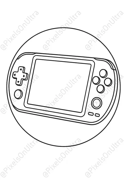 Gaming Consoles Coloring Book Pages ChatGPT Image Prompt | PromptBase