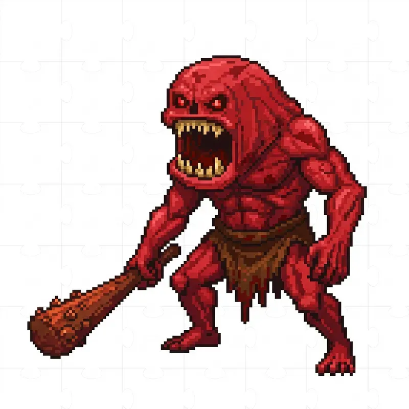 Pixel Art End Level Game Bosses Imagen Prompt | PromptBase