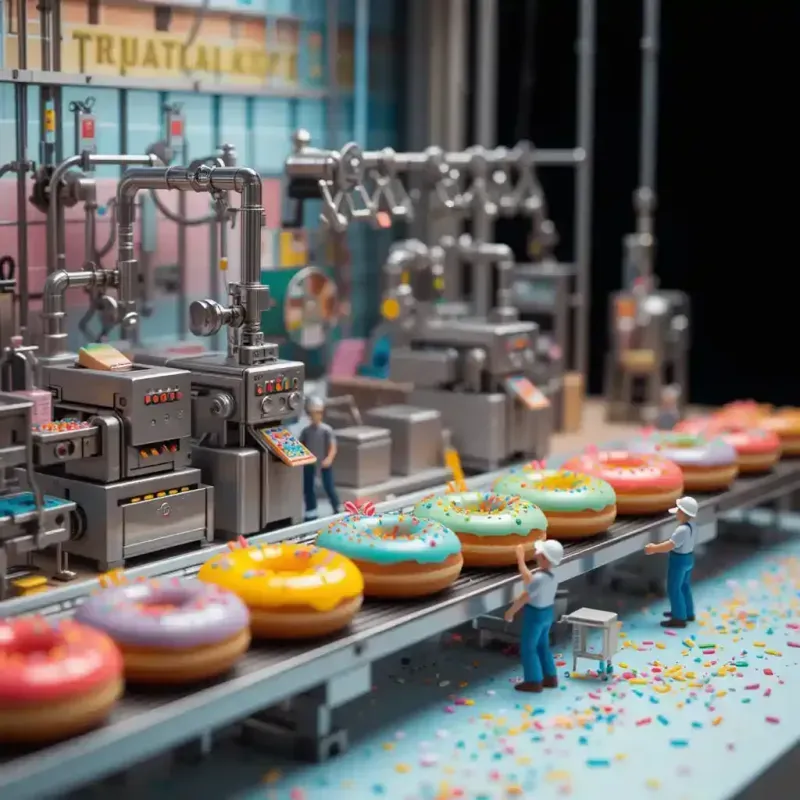 Miniature Industrial Food Diorama Wonders Imagen Prompt | PromptBase