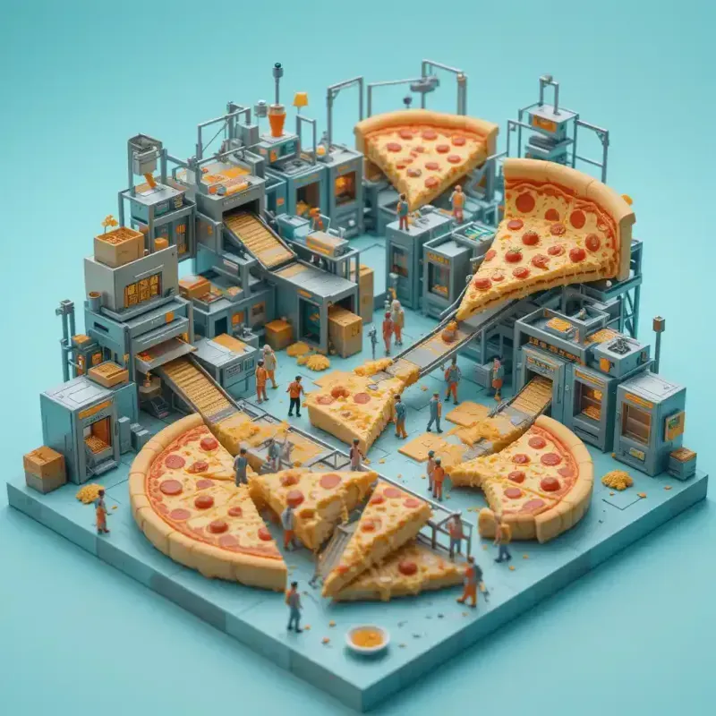 Miniature Industrial Food Diorama Wonders Imagen Prompt | PromptBase