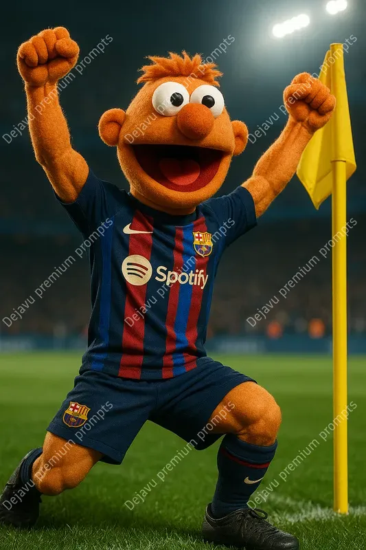 Muppet Style Football Cartoon Characters ChatGPT Image Prompt | PromptBase