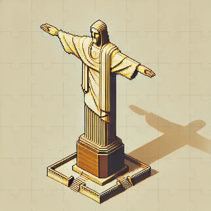 Iconic Landmarks In Pixel Art DALL·E Prompt | PromptBase