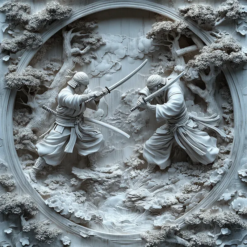 3D Bas Relief Lightburn Height Maps Midjourney Prompt | PromptBase