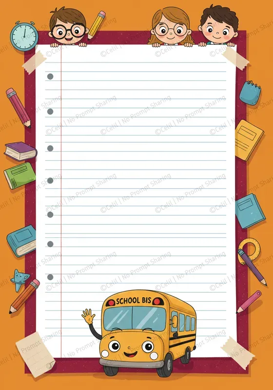 Cartoon Notepads With Cute Characters Imagen Prompt | PromptBase