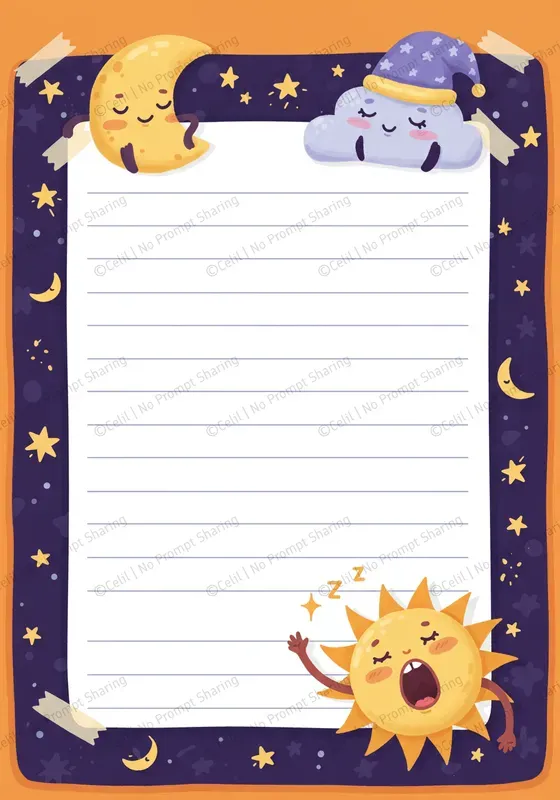 Cartoon Notepads With Cute Characters Imagen Prompt | PromptBase