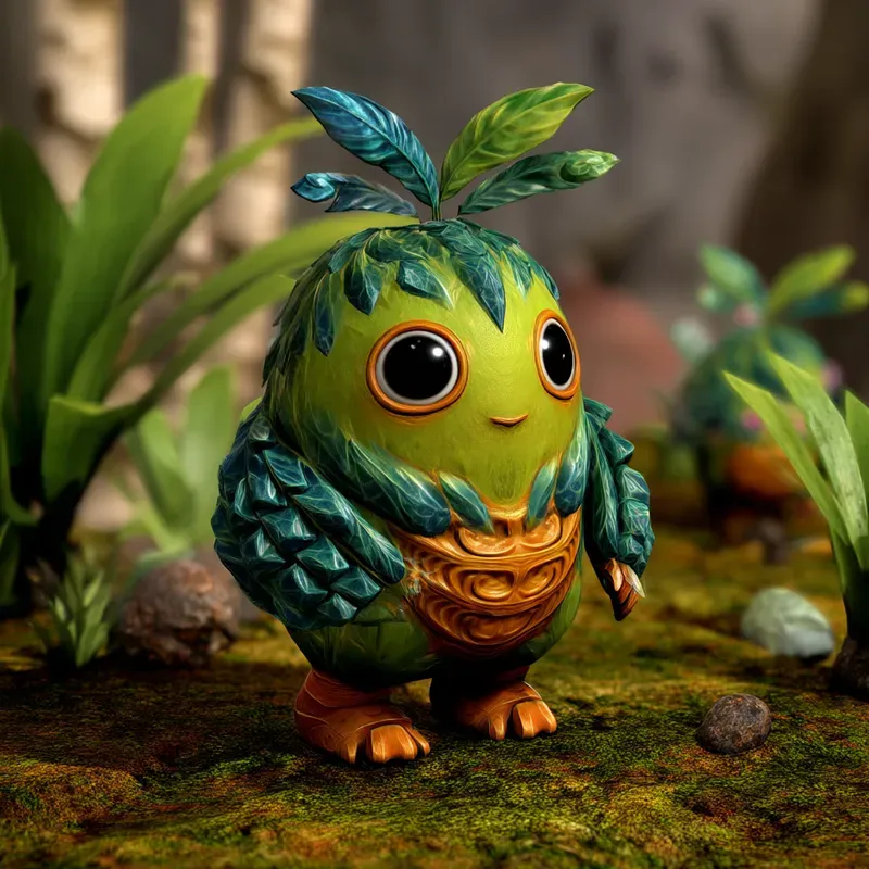 Cute 3D Chibi Fantasy Creature Game Asets Midjourney Prompt | PromptBase