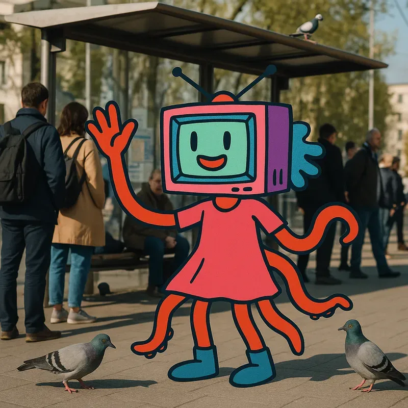 Funky Cartoons In Real Photos ChatGPT Image Prompt | PromptBase