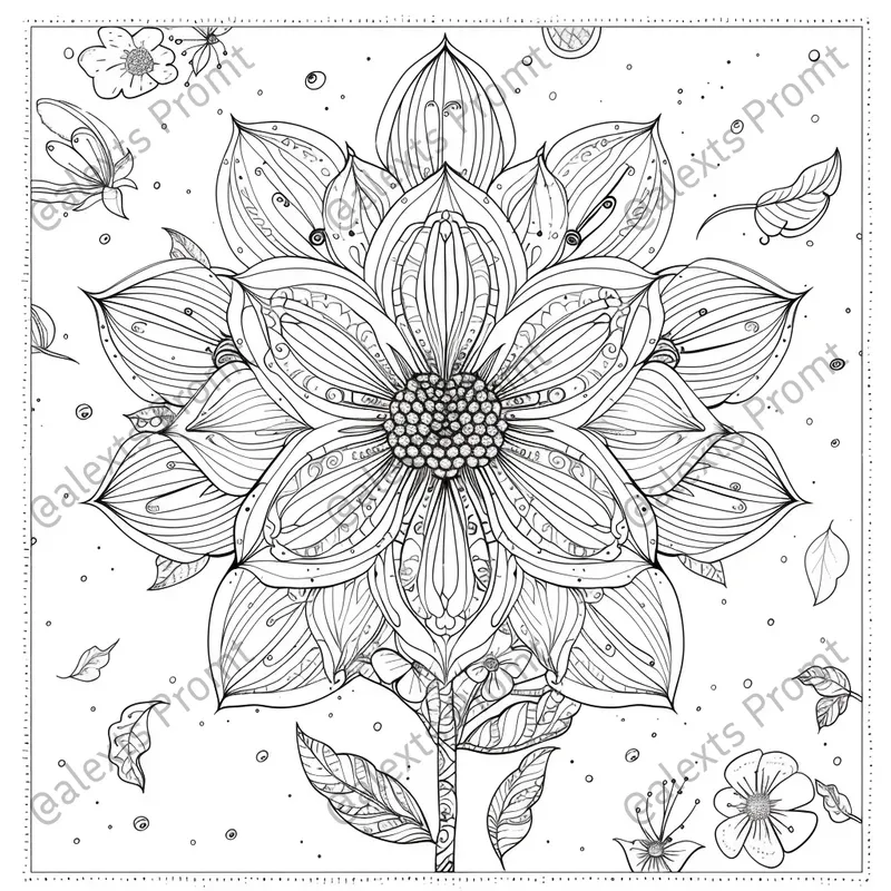 Zentangle Fairytale Coloring Book Pages Midjourney Prompt | PromptBase