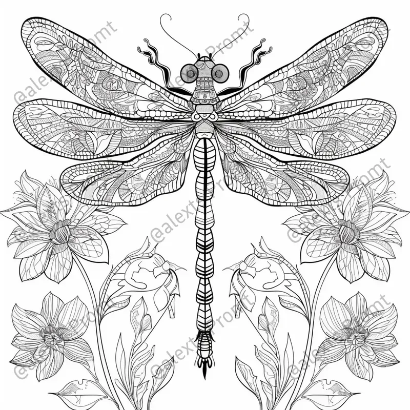 Zentangle Fairytale Coloring Book Pages Midjourney Prompt | PromptBase