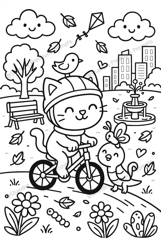 Kids Any Pretty Cute Coloring Book Pages ChatGPT Image Prompt | PromptBase