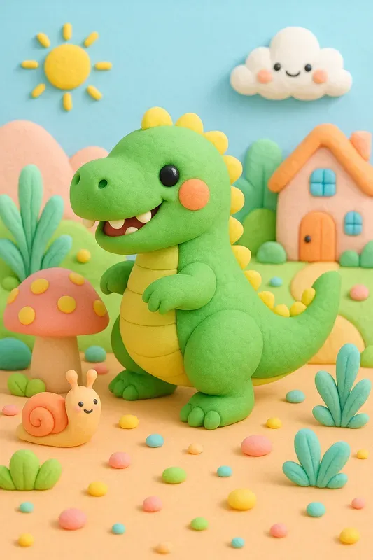 Handmade 3D Pastel Clay Worlds ChatGPT Image Prompt | PromptBase