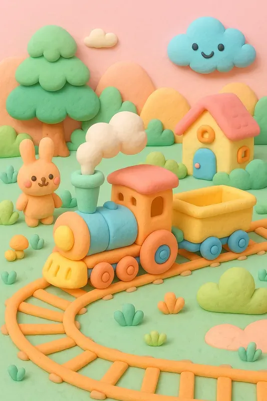 Handmade 3D Pastel Clay Worlds ChatGPT Image Prompt | PromptBase