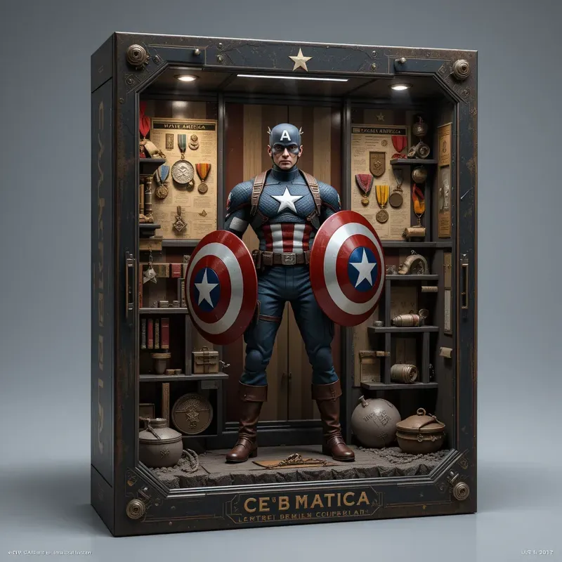 Marvel Legacy Collector Display Boxes Imagen Prompt | PromptBase