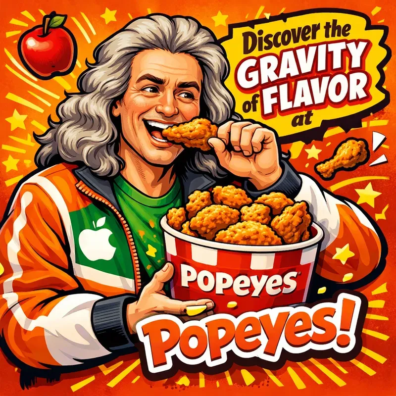 Iconic Faces Tasty Promotions ChatGPT Image Prompt | PromptBase