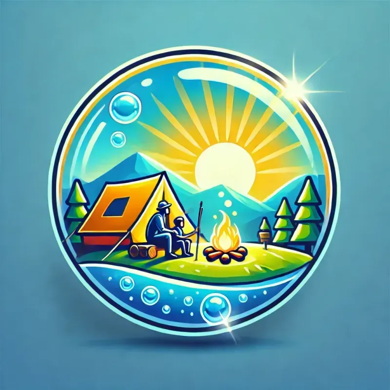 Fathers And Sons Bubble Chill Logos DALL·E Prompt | PromptBase