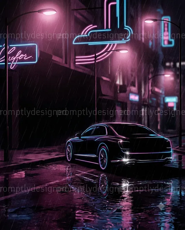 Neon Noir Backgrounds Gemini Image Prompt | PromptBase