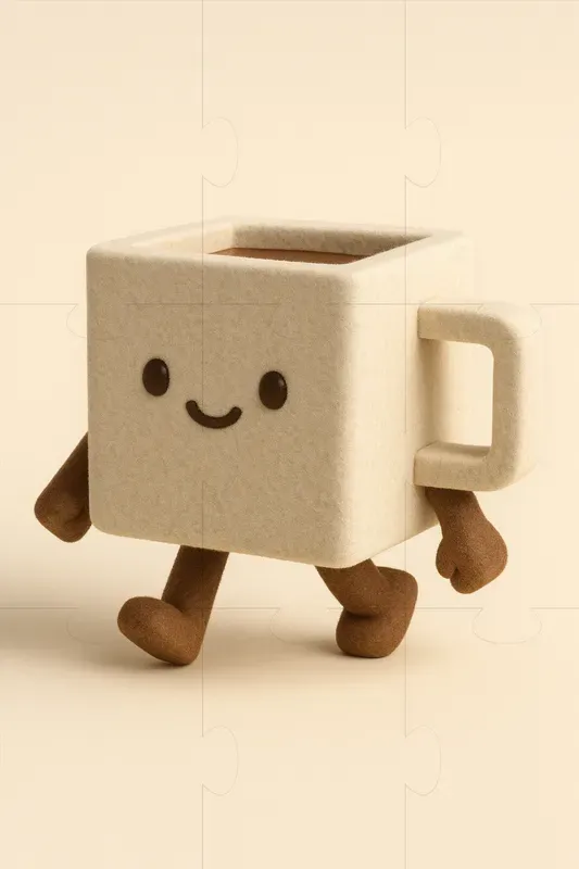New Cute 3D Cube Characters Ilustrations ChatGPT Image Prompt | PromptBase