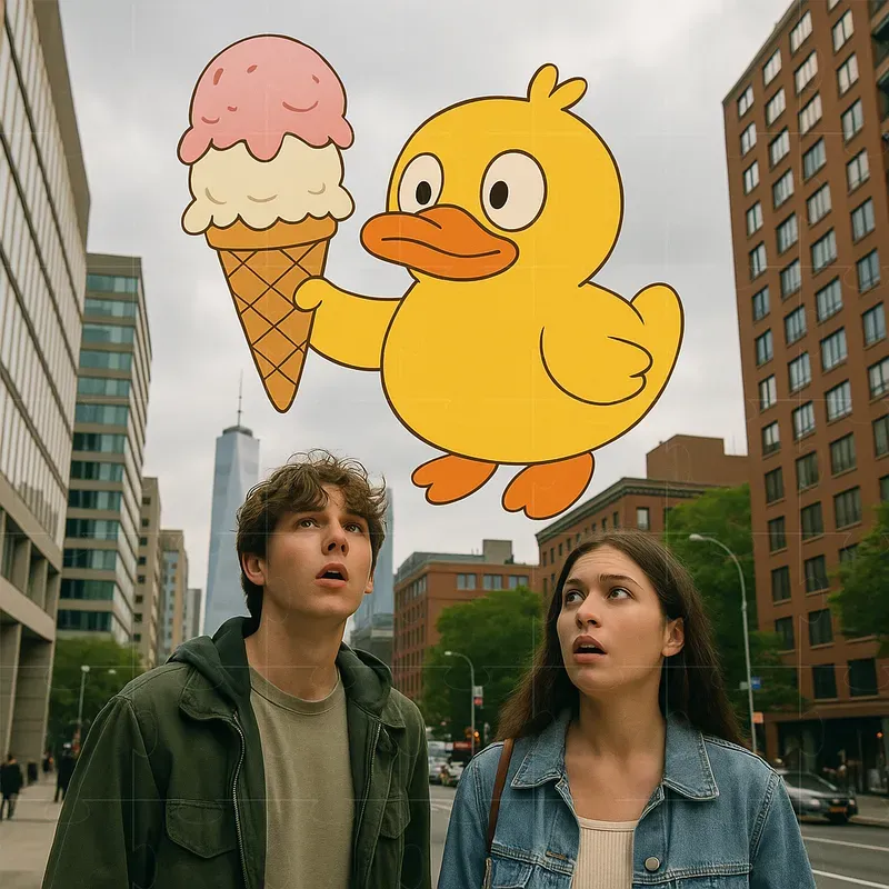 Cartoons Suddenly Appear In Real Life ChatGPT Image Prompt | PromptBase