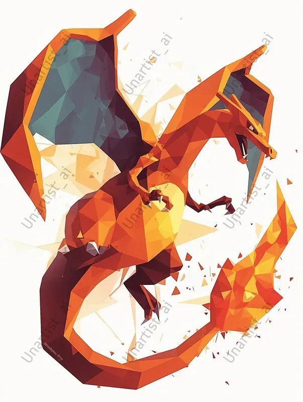 Low Poly Pokemon Illustrations Midjourney Prompt | PromptBase