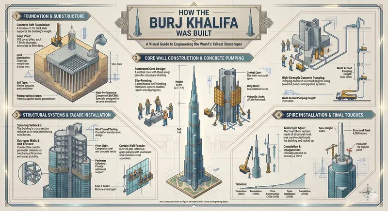 How Famous Landmarks Built Infographics Gemini Image Prompt | PromptBase