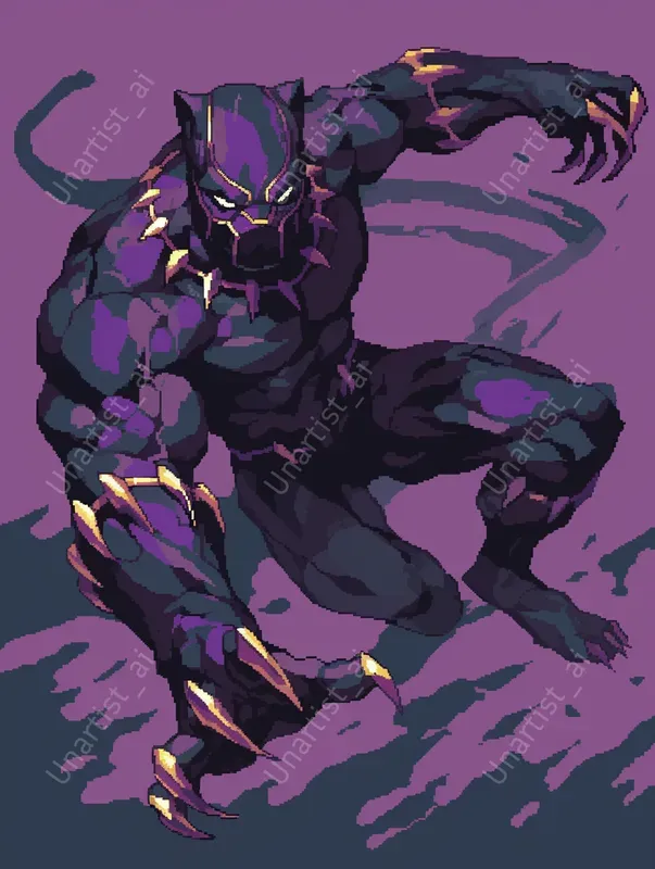 Marvel Comics Pixel Art Midjourney Prompt | PromptBase