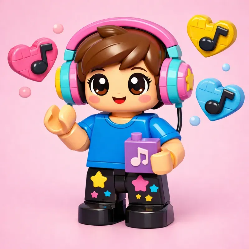 Cute Pastel Lego Characters ChatGPT Image Prompt | PromptBase