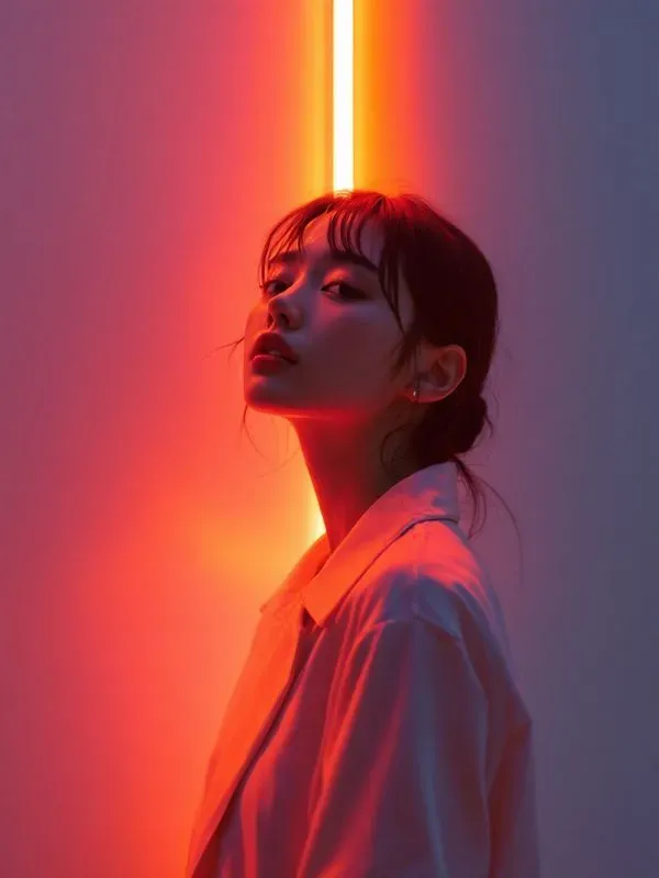 Stunning Neon Light Portraits FLUX Prompt | PromptBase