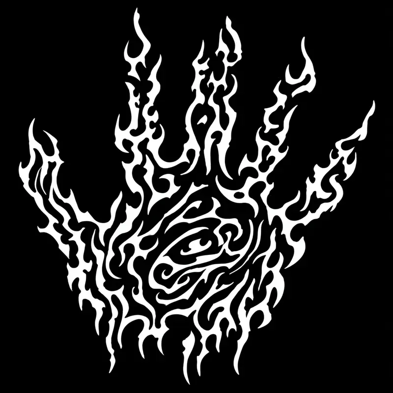 Razor Gothic Metal Illustration Signs Midjourney Prompt | PromptBase