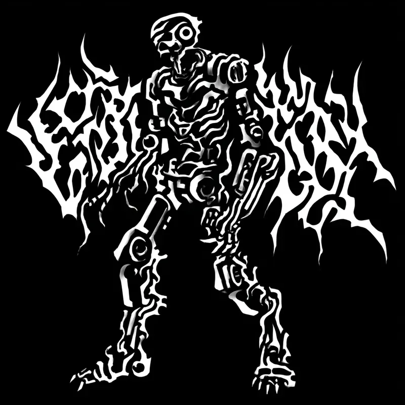 Razor Gothic Metal Illustration Signs Midjourney Prompt | PromptBase