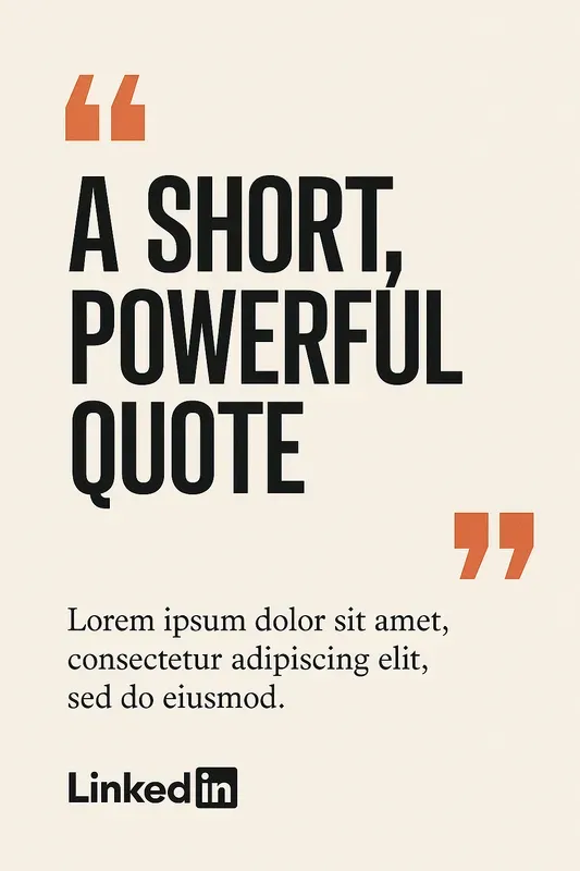 Viral LinkedIn Quote Generators ChatGPT Image Prompt | PromptBase