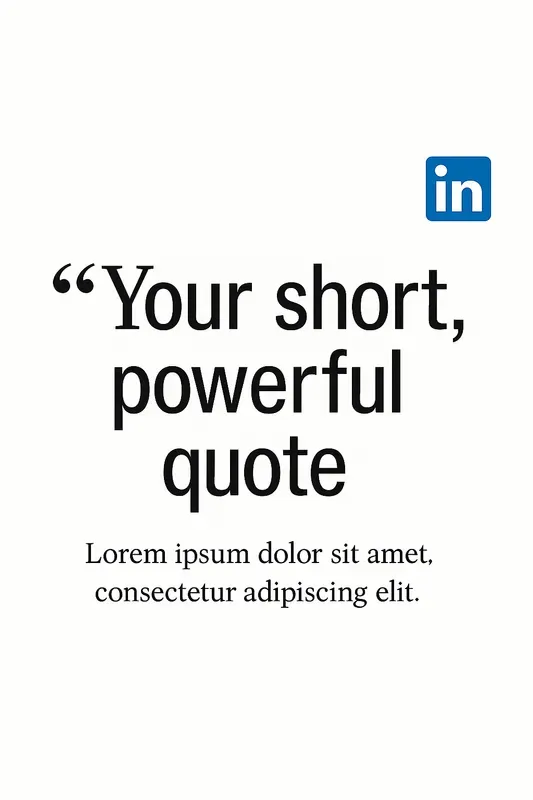 Viral LinkedIn Quote Generators ChatGPT Image Prompt | PromptBase