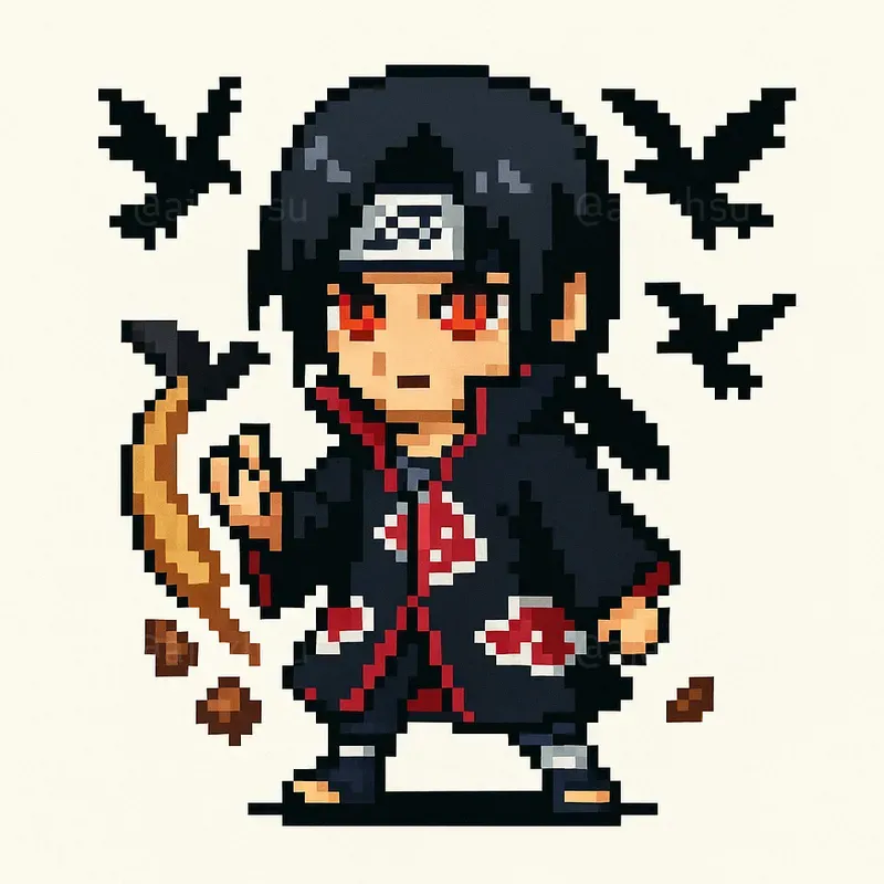 Naruto Pixel Art Characters ChatGPT Image Prompt | PromptBase