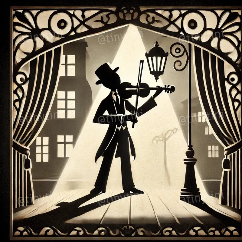 Vintage Shadow Animation Silhouettes DALL·E Prompt | PromptBase