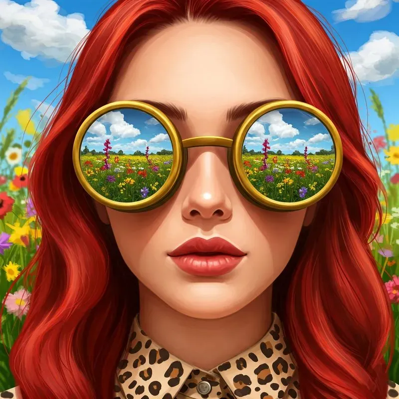 Scenes Reflecting Glasses Portraits DALL·E Prompt | PromptBase