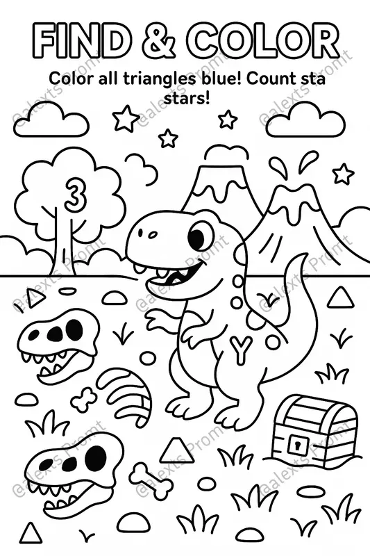 Smart Coloring Find Color Challenges ChatGPT Image Prompt | PromptBase