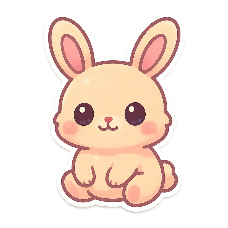 Kawaii Animal Stickers ChatGPT Image Prompt | PromptBase