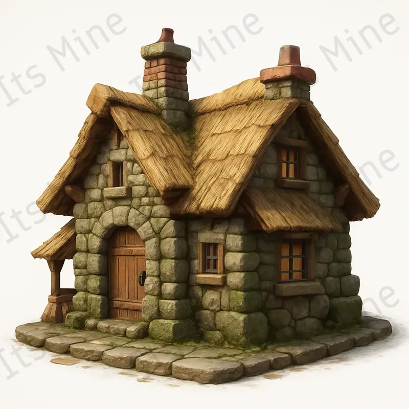 3D Stylized Game House Assets ChatGPT Image Prompt | PromptBase