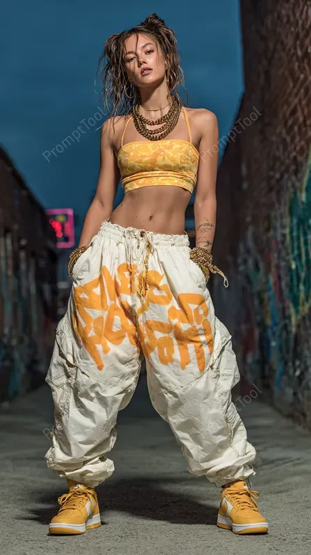 Bold Hip Hop Fashion Shots Midjourney Prompt | PromptBase