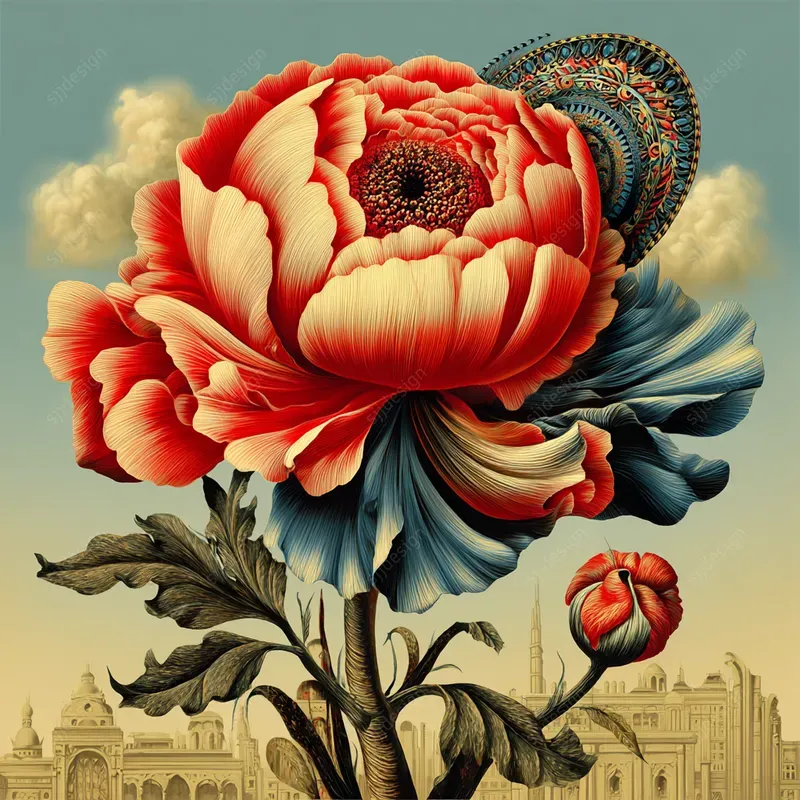 Neo Baroque Surrealist Collages Midjourney Prompt | PromptBase