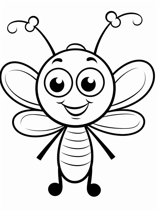 Cartoon Simple Line Coloring Pages Midjourney Prompt | PromptBase