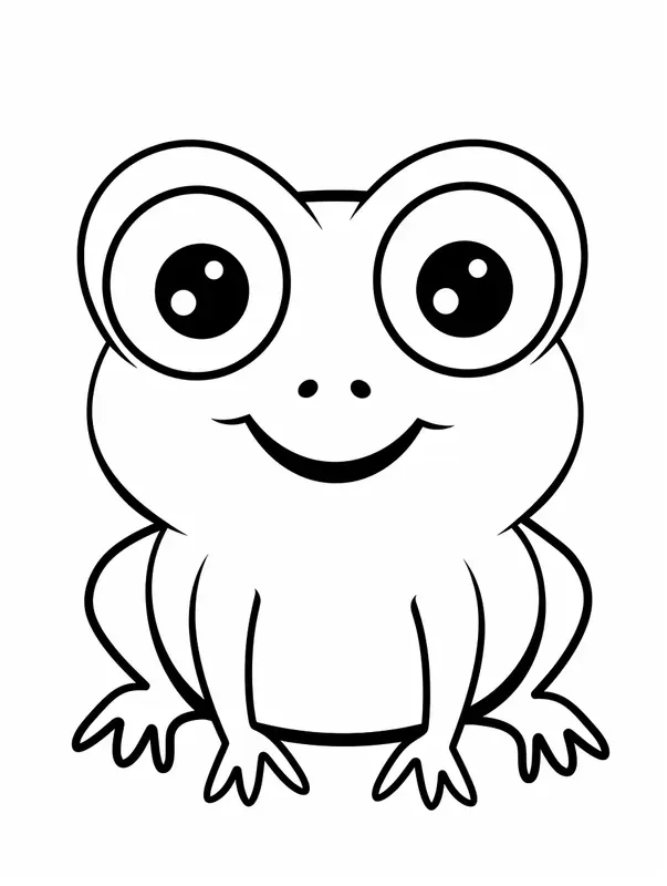 Cartoon Simple Line Coloring Pages Midjourney Prompt | PromptBase