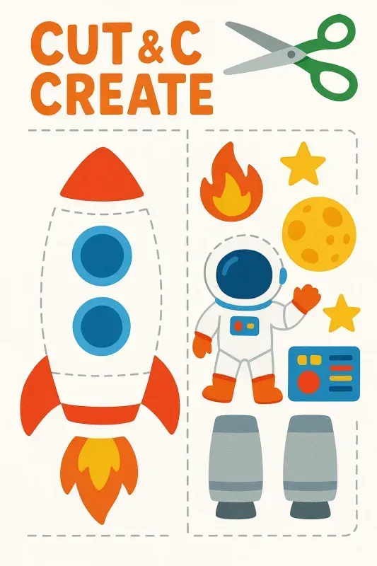 Printable Cut Fun Kits ChatGPT Image Prompt | PromptBase