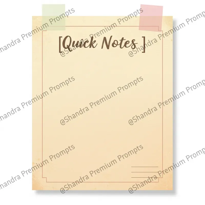 Printable Post It Notes Imagen Prompt | PromptBase