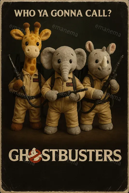 Plush Animals In Movie Posters ChatGPT Image Prompt | PromptBase